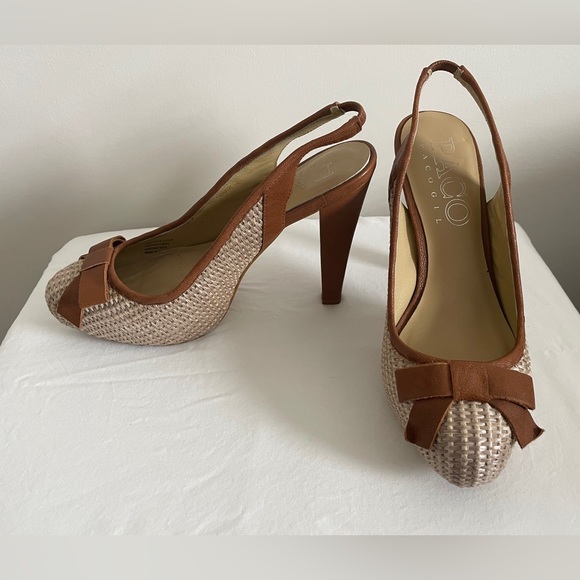 Paco Gil | Shoes | Paco Gil High Heels Leather Woven Detailing Size 9 ...